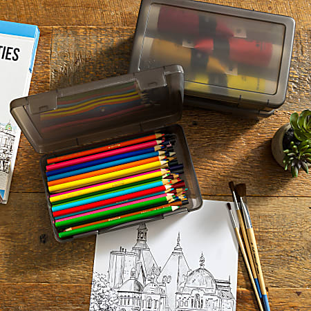 Iris Box 1 Qt Gray Pack Of 10 Boxes - Office Depot