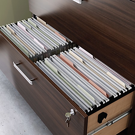 Sauder Affirm 72 W Desk With 2 Drawer And 3 Drawer Mobile Pedestal ...