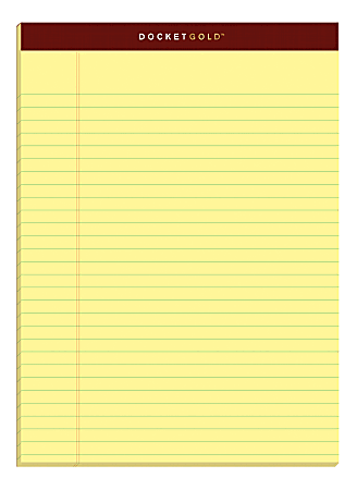 TOPS Docket Gold Premium Writing Pads 8 12 x 11 34 Legal Ruled 50 ...