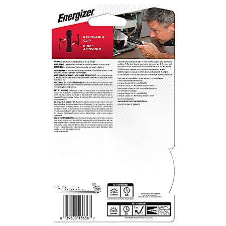 Energizer TAC 300 Lumen LED Rechargeable Tactical Metal Flashlight 4 14 ...