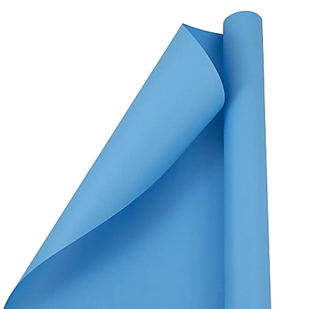 JAM Paper Wrapping Paper Matte 25 Sq Ft Peacock Blue 170128191OD ...