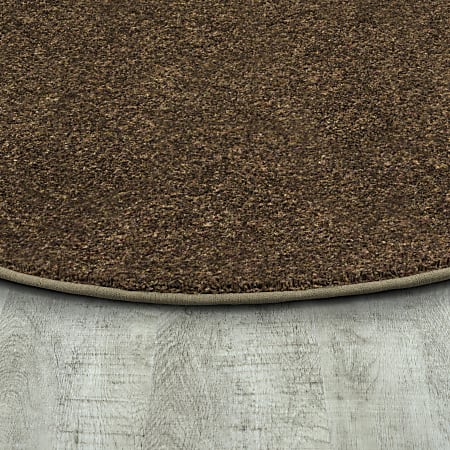 Joy Carpets Kids Essentials Oval Area Rug Endurance 6 x 9 Brown ...