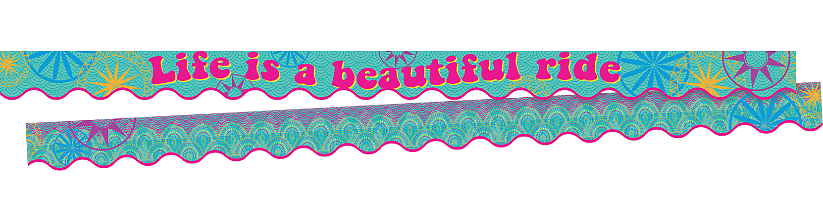 Barker Creek Double Sided Scalloped Borders 2 14 x 36 Life Is Beautiful ...