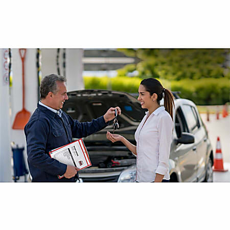 C Line Neon Color Stitched Shop Ticket Holder 9 x 12 Neon Orange ...