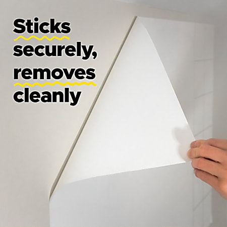 Post it Easy Erase Permanent Marker Whiteboard Surface 4 ft x 3 ft ...