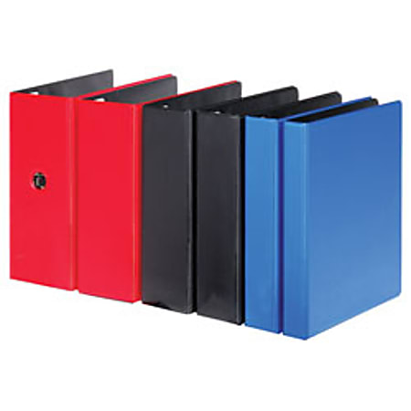 Cardinal EasyOpen Locking D Ring Binder 2 Rings Black - Office Depot