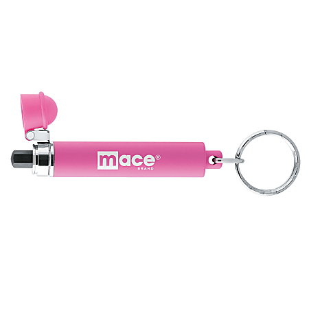 Mace® Brand Mini Pepper Spray, 3”H x 1/2”W x 1/2”D, Pink