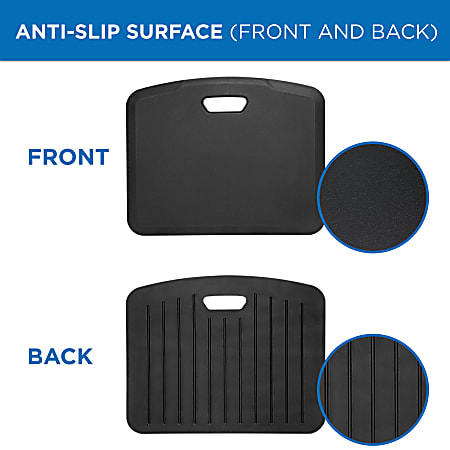Mount-It! Portable Anti-Fatigue Floor Mat, Rubberized Gel Foam, 18” x ...
