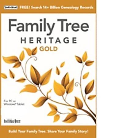 Individual Software Family Tree Heritage Gold 16 Windows - Office Depot