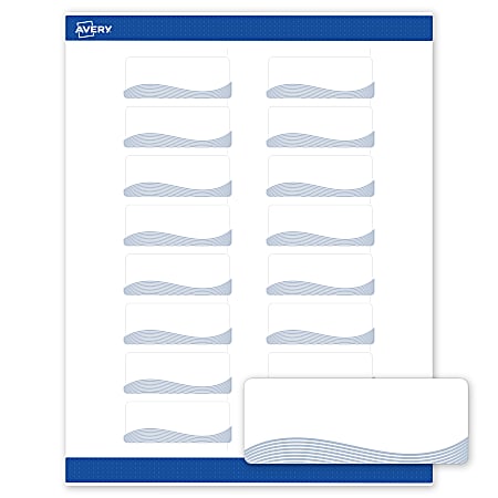Avery Printable Labels With Sure Feed Technology S00 ETX Rectangle 1 x ...