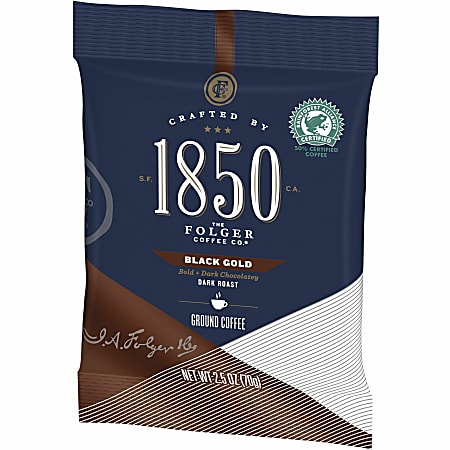 Folgers 1850 Coffee Fraction Single Serve Packs Black Gold Carton Of 24 ...
