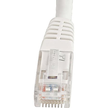 StarTech.com 4ft CAT6 Ethernet Cable White Molded Gigabit CAT 6 Wire ...