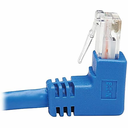 Tripp Lite Cat6 Ethernet Cable Down Right Angled UTP Molded MM Blue ...
