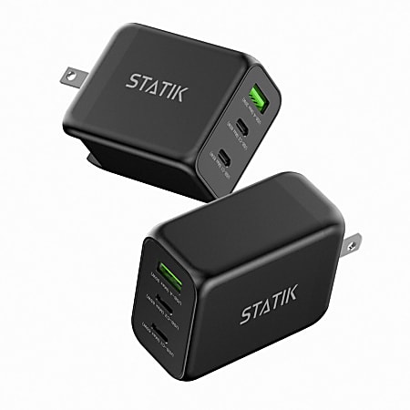 Statik 65W GaN Power Adapter Black PUP 0290 - Office Depot