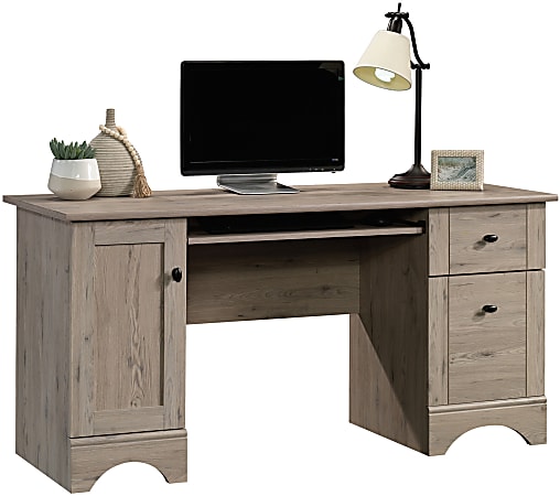 Sauder Select 60 W Double Pedestal Computer Desk Laurel Oak - Office Depot