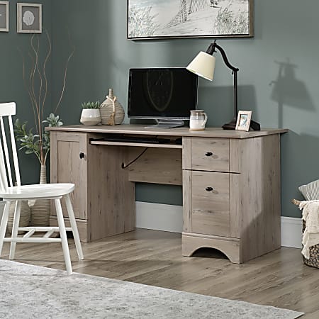Sauder Select 60 W Double Pedestal Computer Desk Laurel Oak - Office Depot