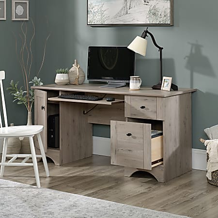 Sauder Select 60 W Double Pedestal Computer Desk Laurel Oak - Office Depot