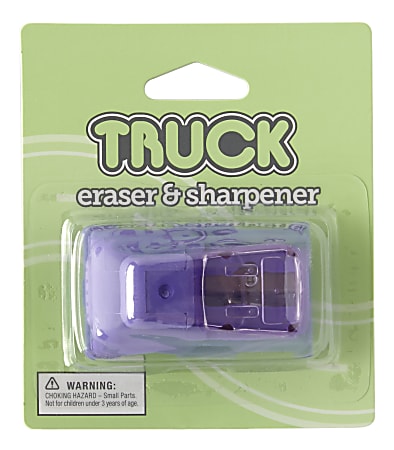 Office Depot Brand Vehicle Eraser With Sharpener Assorted Colors ...