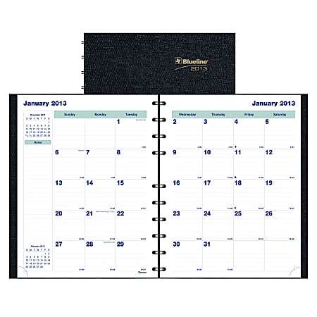 Blueline MiracleBind 17 Month Planner Hard Cover 50percent Recycled 11 ...