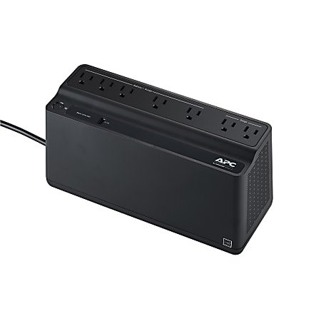 APC Back UPS BVN650M1 Battery Backup Black - Office Depot