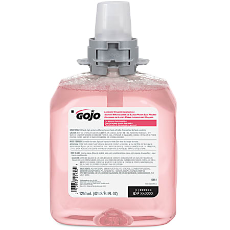 GOJO FMX 12 Luxury Foam Hand Wash Soap Cranberry Scent 42.27 Oz Carton ...