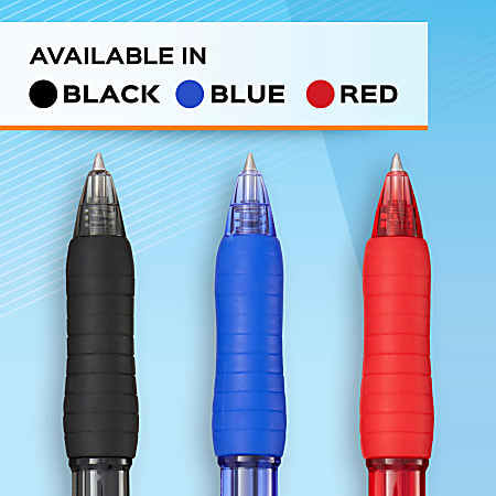Paper Mate Gel Pen Profile Retractable Pen 0.7mm Red 12 Count - Office ...