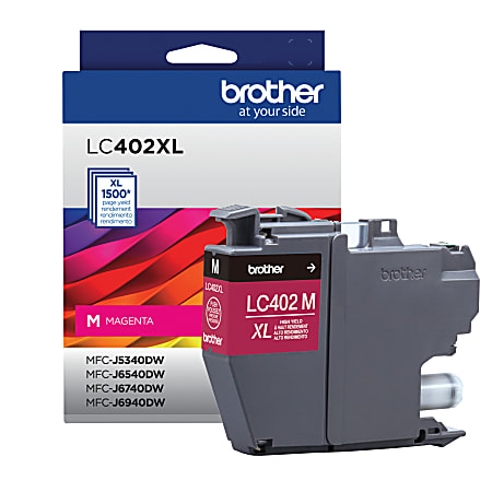 Brother LC402XL Magenta High Yield Ink Cartridge LC402XLM - Office Depot