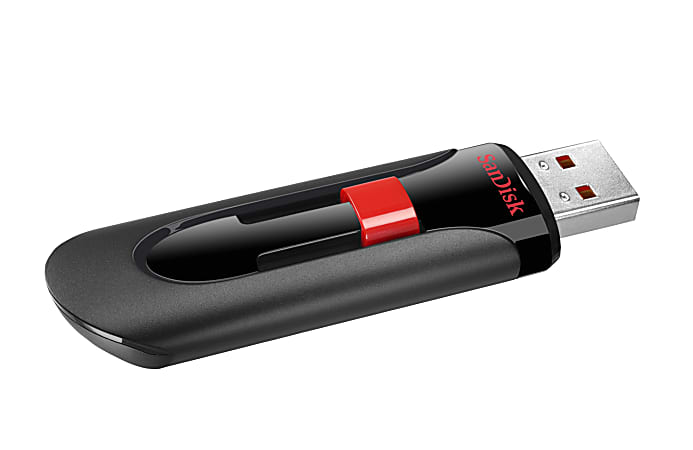 SanDisk Cruzer Glide USB 2.0 Flash Drive 16 GB Office Depot