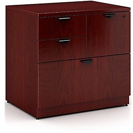 Boss Office Products Combo 31 W x 22 D Lateral 4 Drawer File Cabinet ...