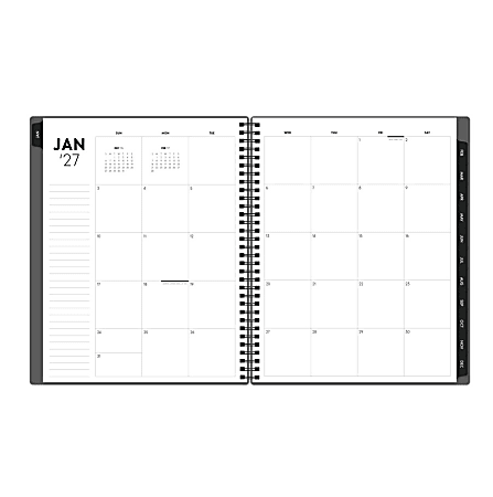 2027 Blue Sky Gray 2 WeeklyMonthly Planning Calendar 8.5x11 0percent PP ...