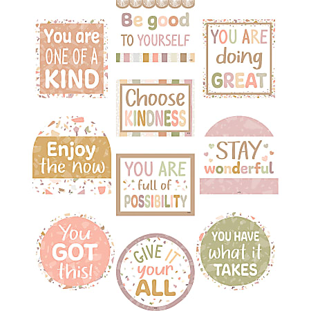 Teacher Created Resources Positive Sayings Accents Terrazzo Tones 30 ...