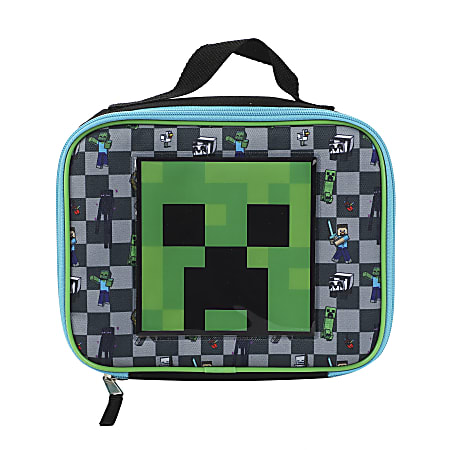 Bioworld Minecraft Backpack With Printed Water Bottle Utility Case And ...