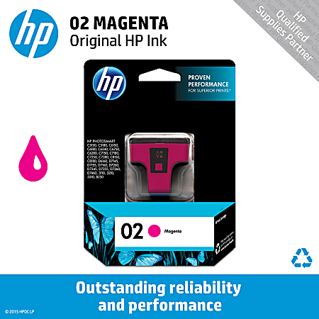 HP 02 Magenta Ink Cartridge C8772WN - Office Depot
