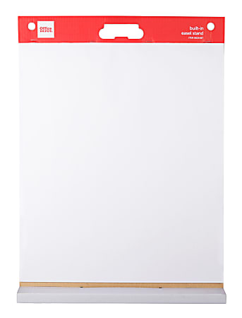 Office Depot Brand Easel Pad 20 x 23 Tabletop with Built In Stand 25 Sheets 30percent Recycled ...