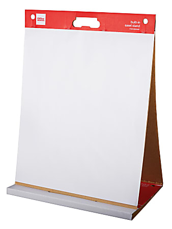 Office Depot Brand Easel Pad 20 x 23 Tabletop with Built In Stand 25 ...