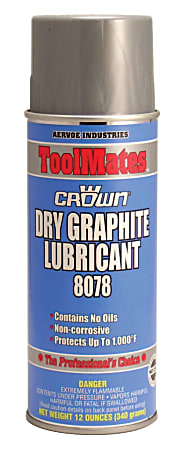 Aervoe Crown Dry Graphite 12 Oz Pack Of 12 Cans - Office Depot