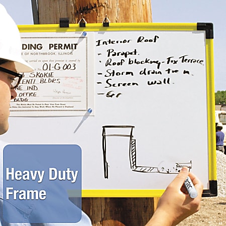 Quartet Industrial Magnetic Dry Erase Whiteboard 72 x 48 Plastic Frame ...