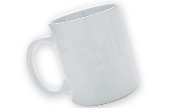 Ceramic White Mug 11oz. - Office Depot