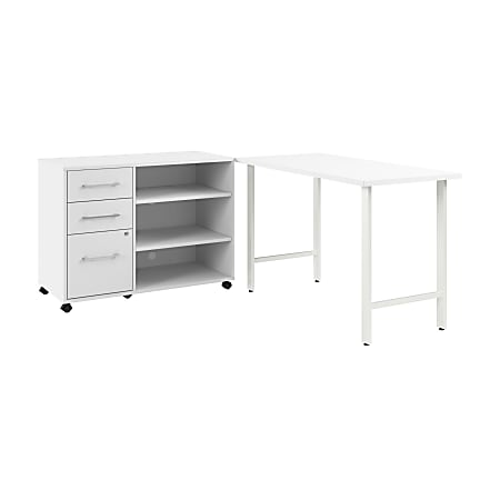 Bush Business Furniture Hustle 48 W Computer Desk and Storage Cabinet ...