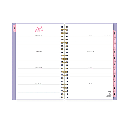 2025 2026 Blue Sky Travel Write Draw Lima FlowersSolid Lavender ...
