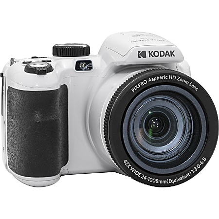Kodak PIXPRO AZ425 20.7 Megapixel Bridge Camera White 12.3 BSI CMOS ...