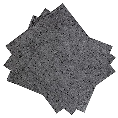Hospeco TaskBrand Maintenance Sorbent Pads 15 x 18 Gray Pack Of 100 ...