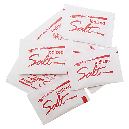 iodized salt packets