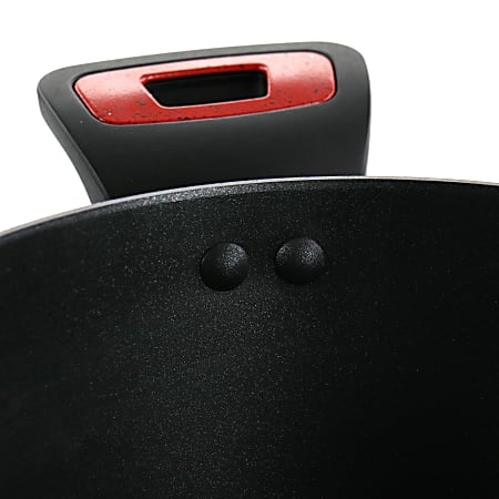 Oster Claybon Aluminum Nonstick Dutch Oven With Lid 4.3 Qt Speckled Red ...