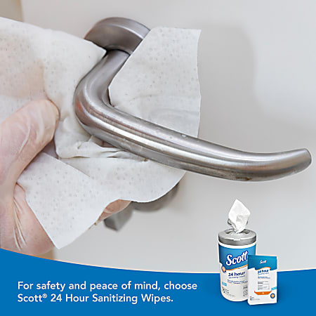Scott 24 Hour Sanitizing Wipes White 10 Sheets Per Pack Case Of 50 ...