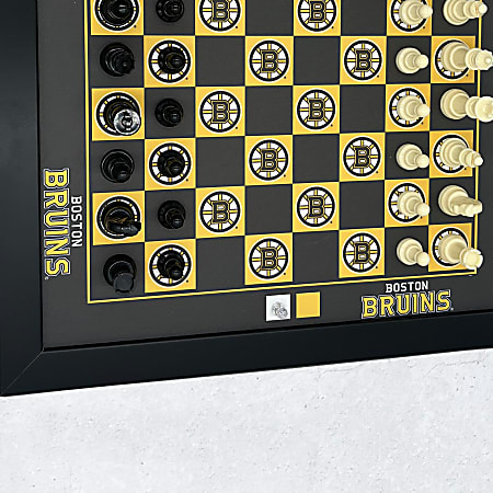 Imperial NHL Wall Mounted Magnetic Chess Set Boston Bruins - Office Depot