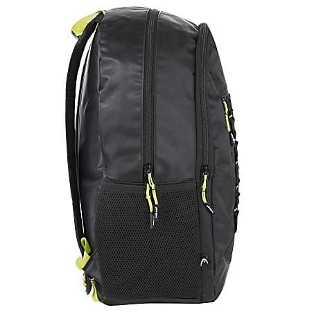 HEAD Utility Double Section Backpack With 17 Laptop Pocket Black ...