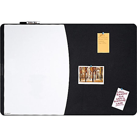 Quartet® Designer Tack & Write Non-Magnetic Cubicle Combination Board ...