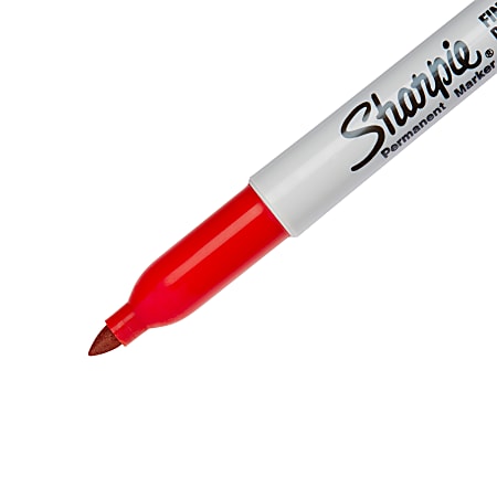 Sharpie Permanent Fine Point Markers Red Pack Of 36 - Office Depot