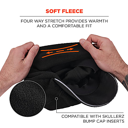 Ergodyne N Ferno 6807 Winter Baseball Cap With Ear Flaps Black - Office ...